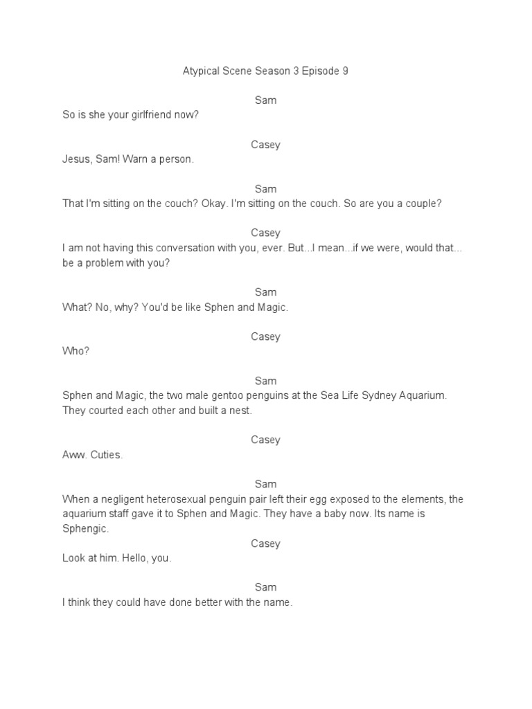 Atypical Scene PDF | PDF