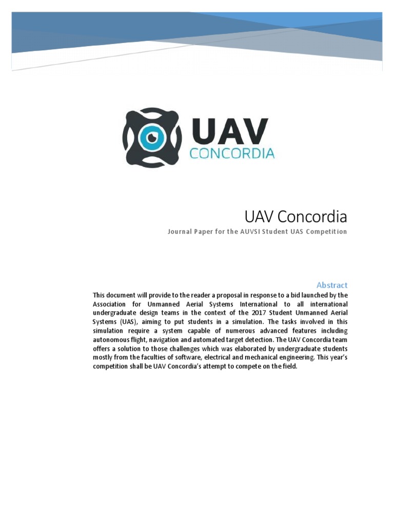 Auvsi - Suas 2017 Journals Concordia - University | PDF | Unmanned ...