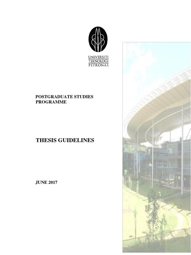 1 - UTP Thesis Style Guide v5.6 v1 PDF | PDF | Thesis | Typefaces