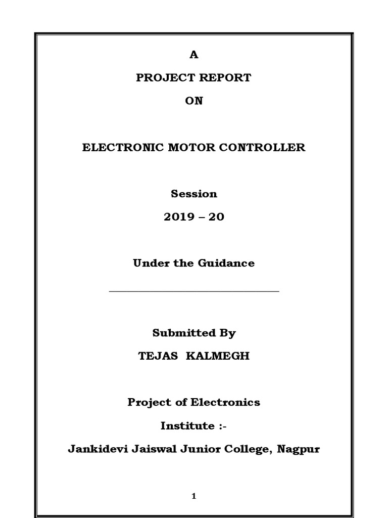 A Project Report ON | Download Free PDF | Semiconductors | Capacitor