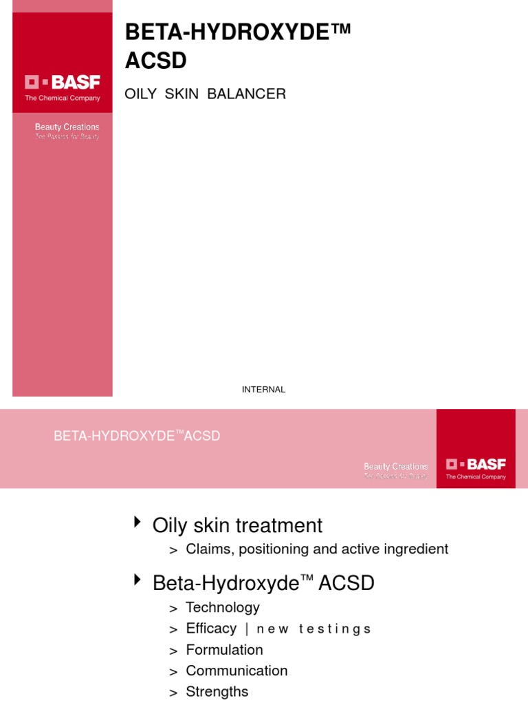 Beta-Hydroxyde™ Acsd: Oily Skin Balancer | PDF | Chemistry | Nature