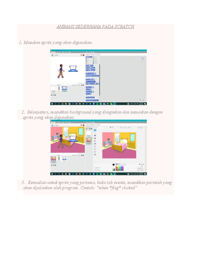 Animasi Sederhana Pada Scratch | PDF | Sains & Matematika