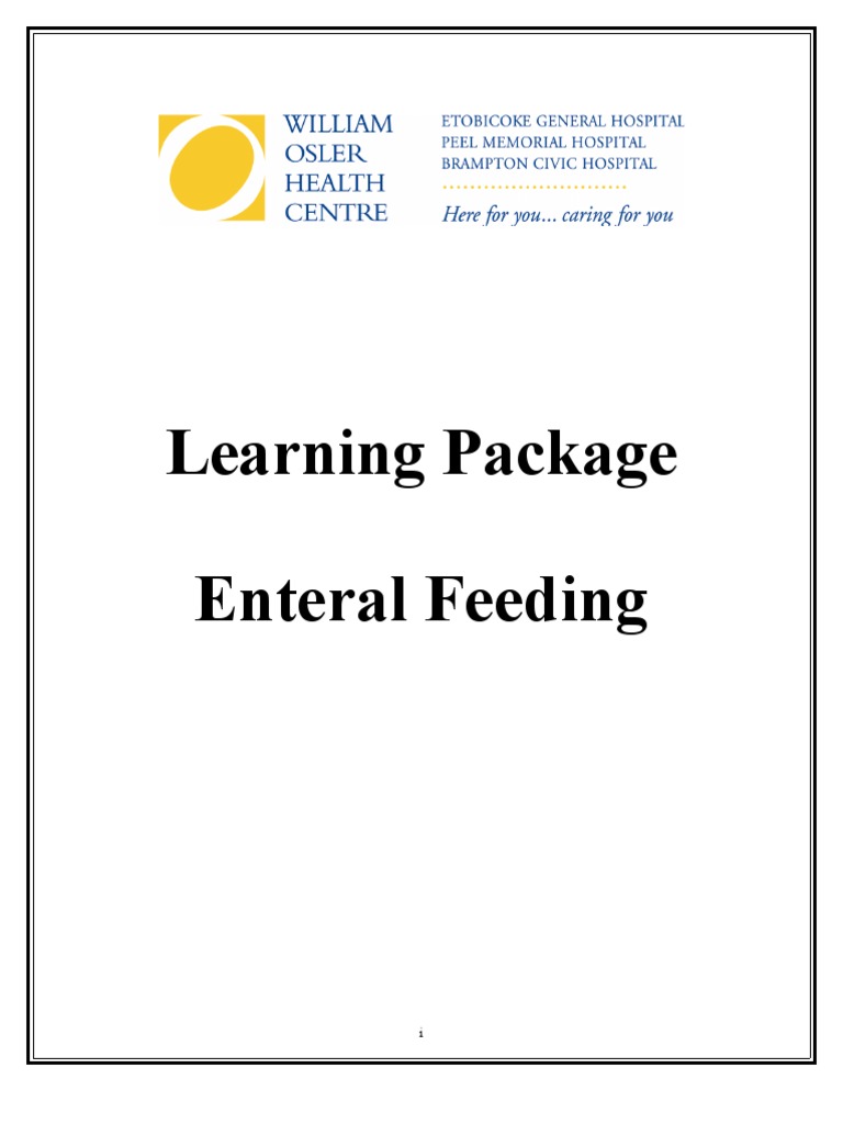 Enteral Feeding | PDF | Gastrointestinal Tract | Gastroenterology