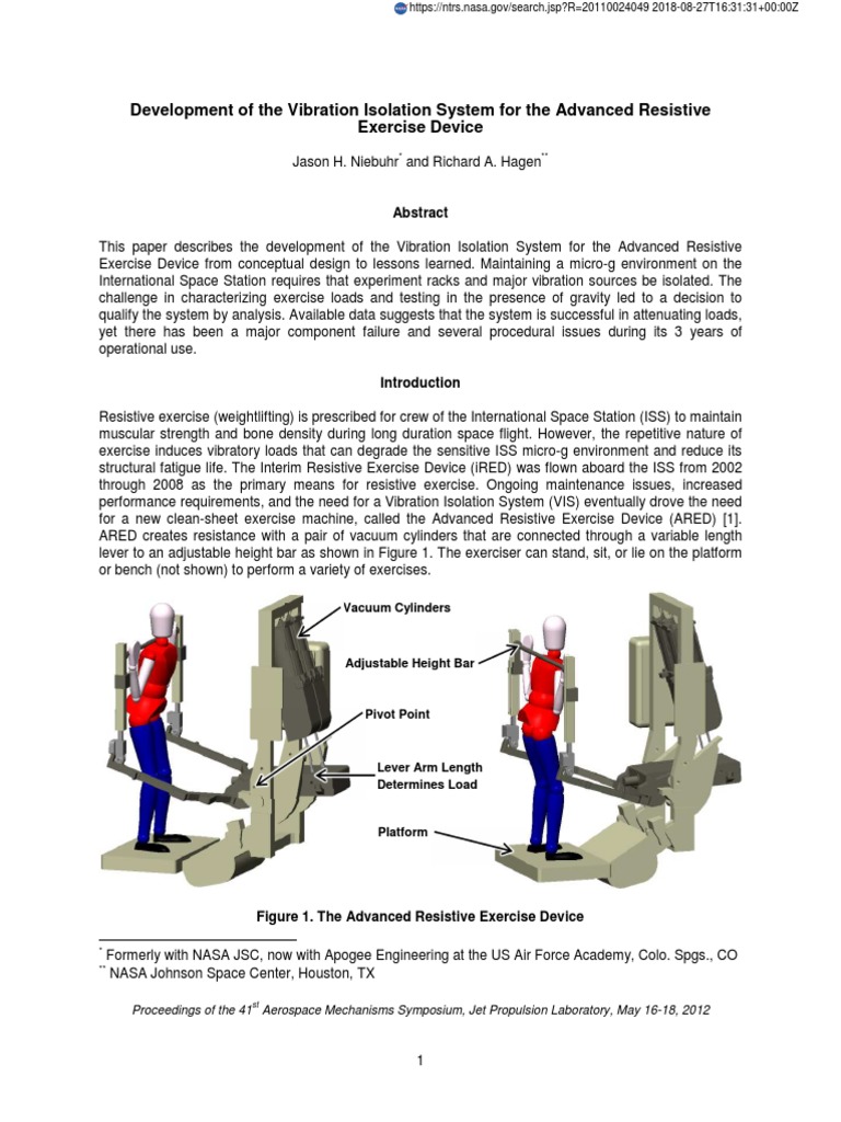Development of The Vibration Isolation System For 1 Development of The ...