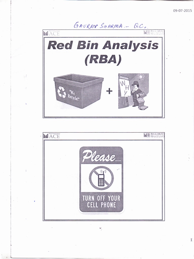 Red Bin Analysis-Mace | PDF | Brainstorming | Business Process