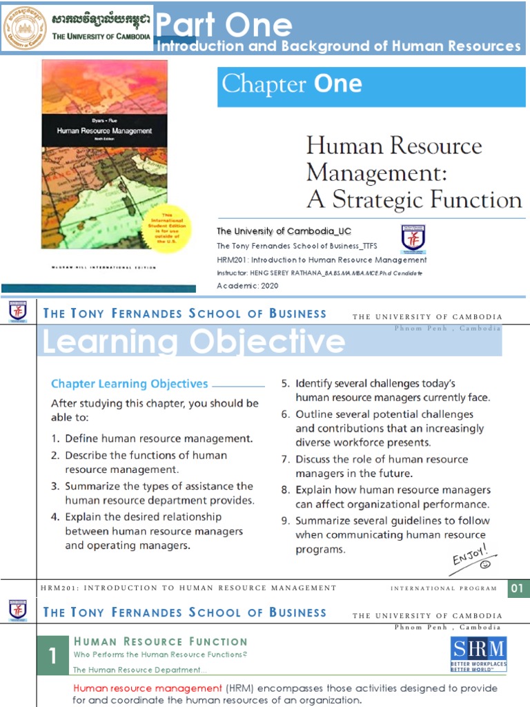 Hr Chapter 1 Pdf Human Resource Management Human Resources