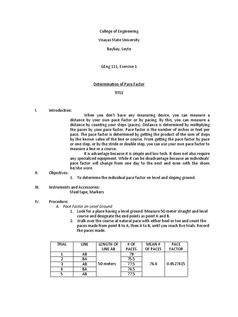 Vdocument - in Surveying Lab Report 1 | PDF | Metre | Surveying