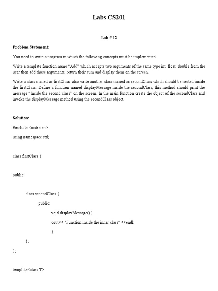 Lab Exercise | PDF | Subroutine | Parameter (Computer Programming)