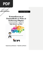 Kom Pan 11 - Q2 - Modyul 1 - Aralin 1 4 Komunikasyon - Q2 - Modyul DMNHS | PDF