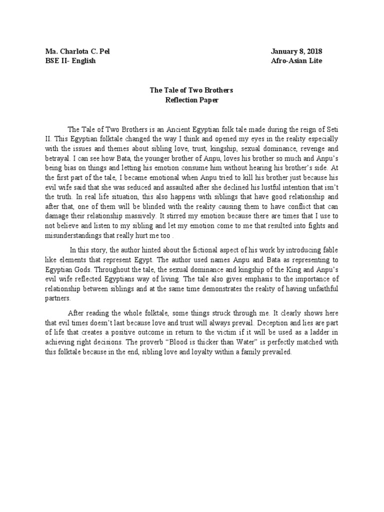 The Tale of Two Brothers | PDF