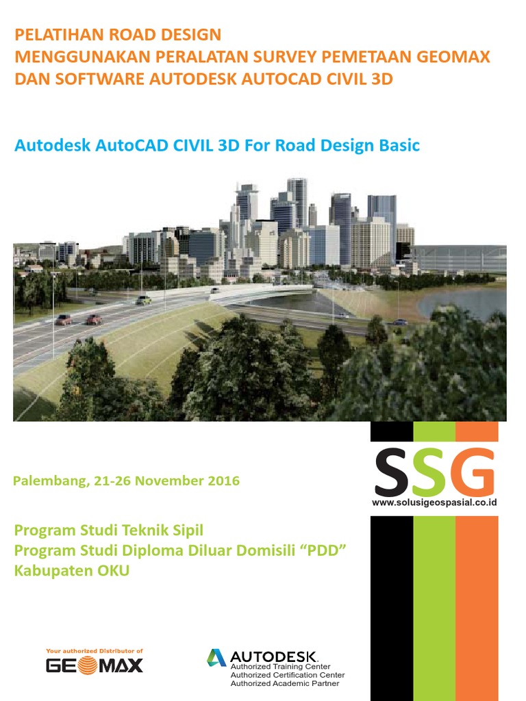 Autodesk AutoCAD Civil 3D For Road Design Basic - PPD OKU - 21-26 ...