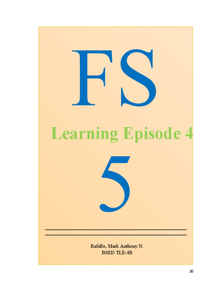 Fs 5 Episode 4 | PDF | Metacognition | Educational Assessment