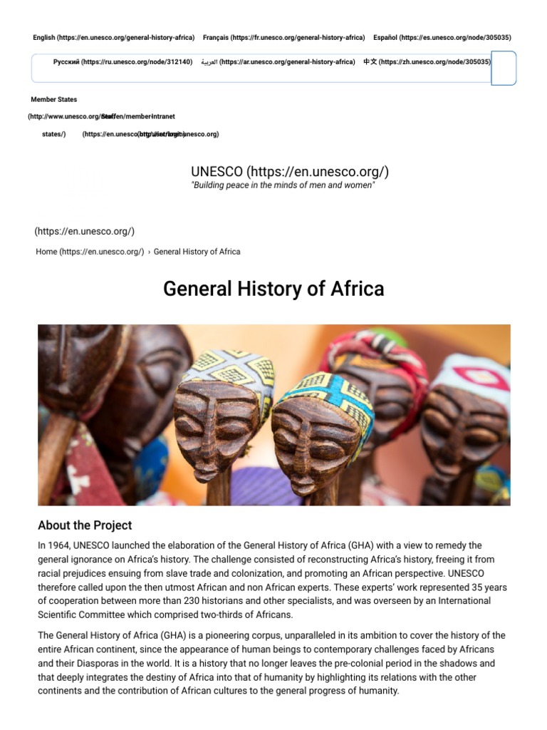 General History of Africa | PDF | African Diaspora | Africa