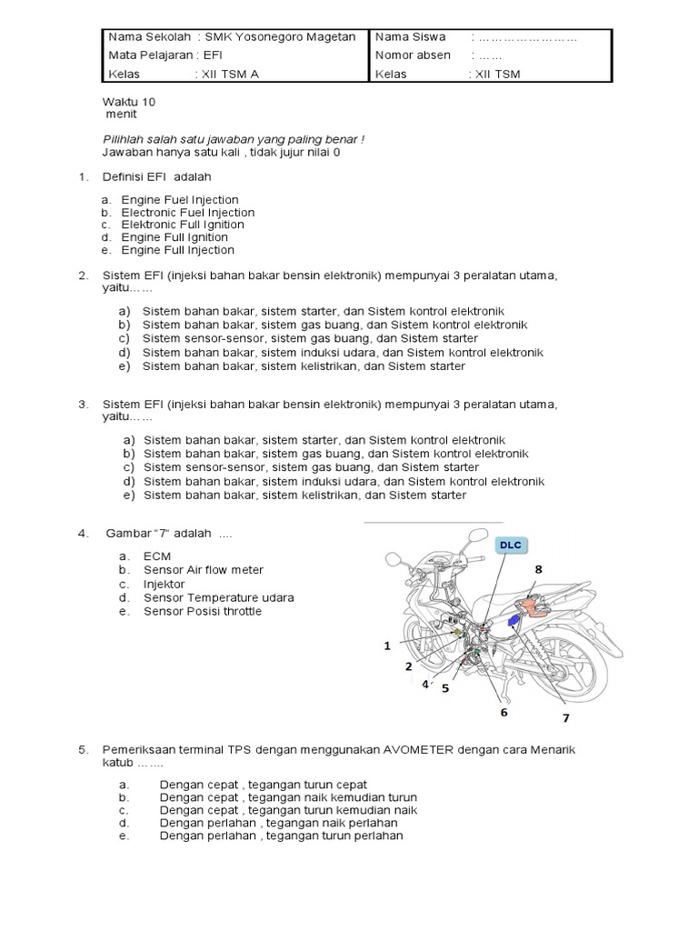 Soal Injeksi 3 TSM A | PDF