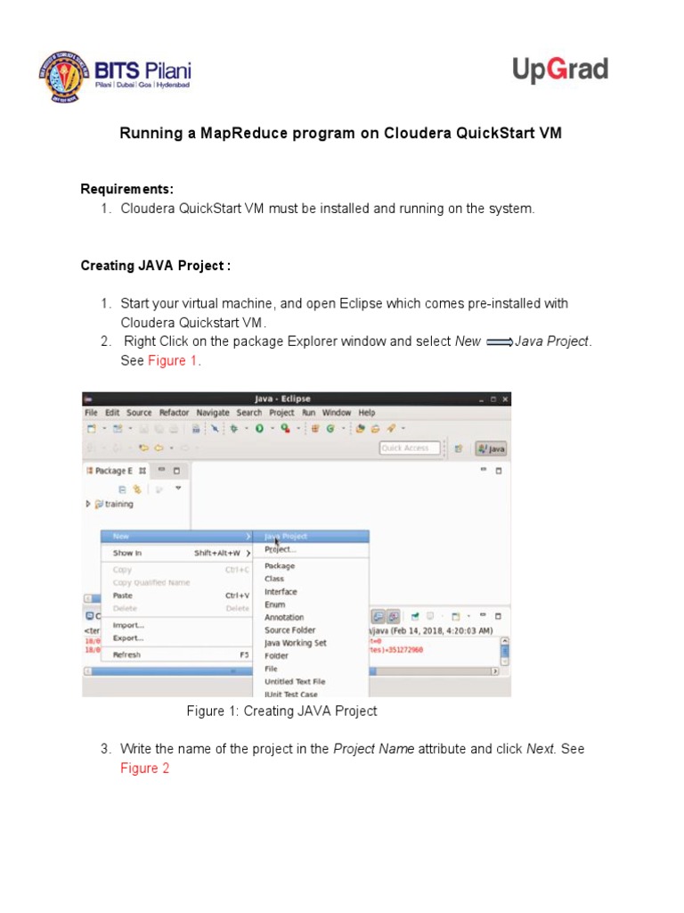Running A Mapreduce Program On Cloudera Quickstart VM: Requirements | PDF | Apache Hadoop ...