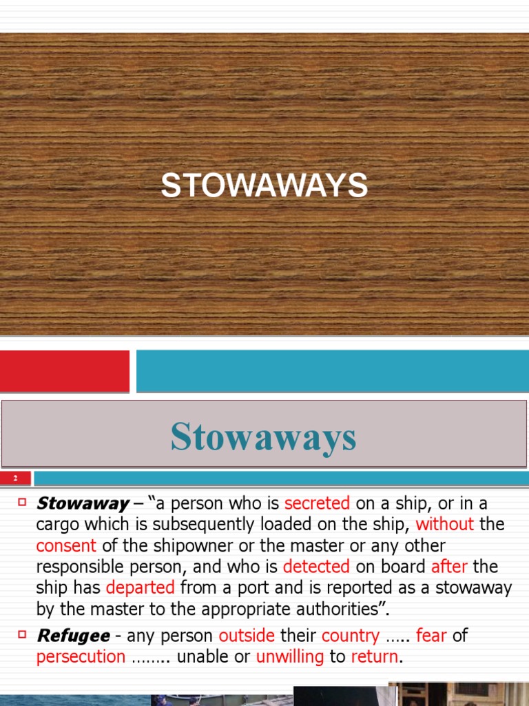 Stowaways | PDF | Refugee | Justice