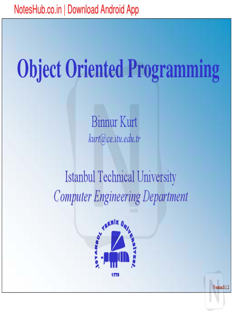 Oops With C++ PPT Complete PDF | PDF | Object Oriented Programming ...