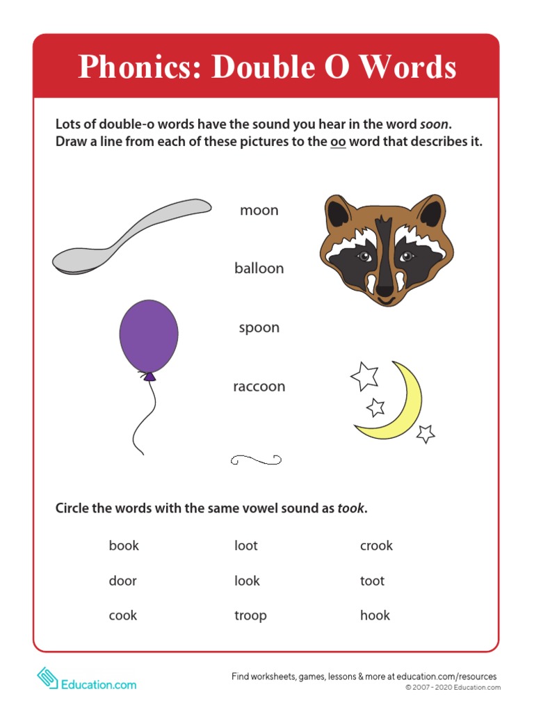 Phonics Fun Oo Words | PDF