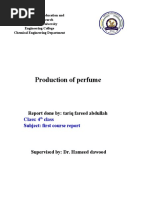 The Chemistry of Perfumes | PDF | Perfume | Ester