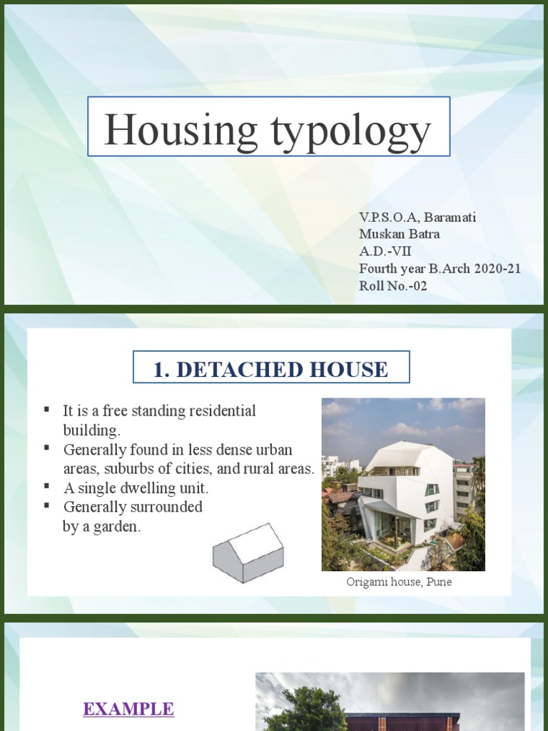 Presentation Housing Typology | Download Free PDF | Condominium | Apartment