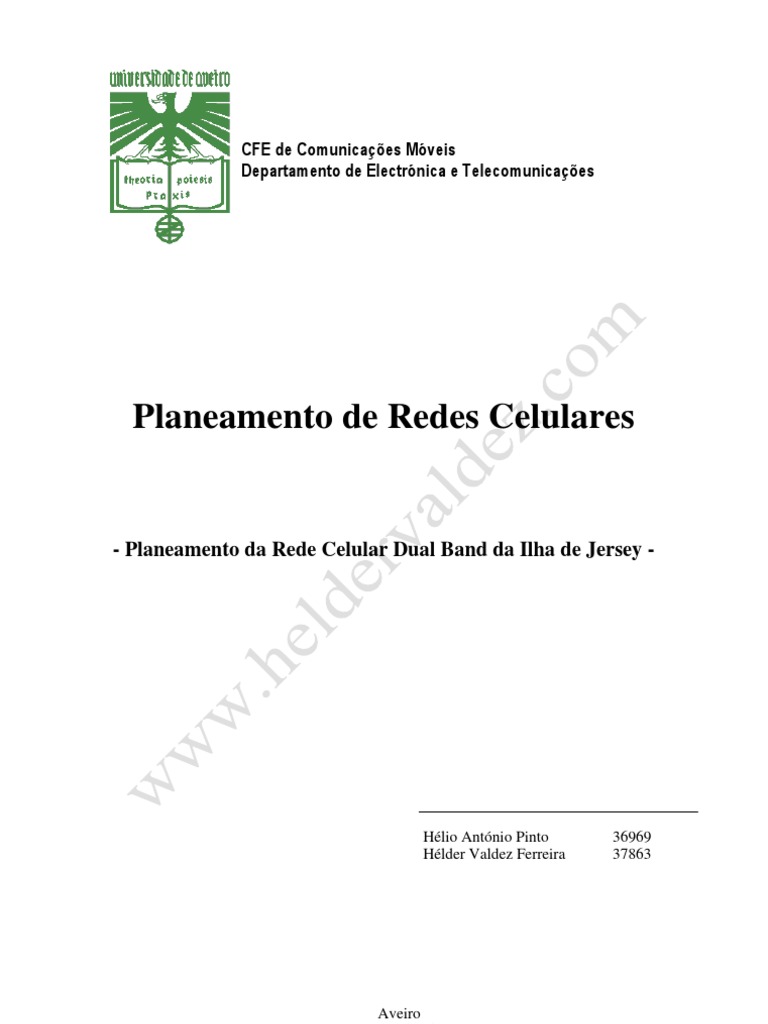 Planeamento Redes Celulares Moveis | PDF | GSM | Celulares