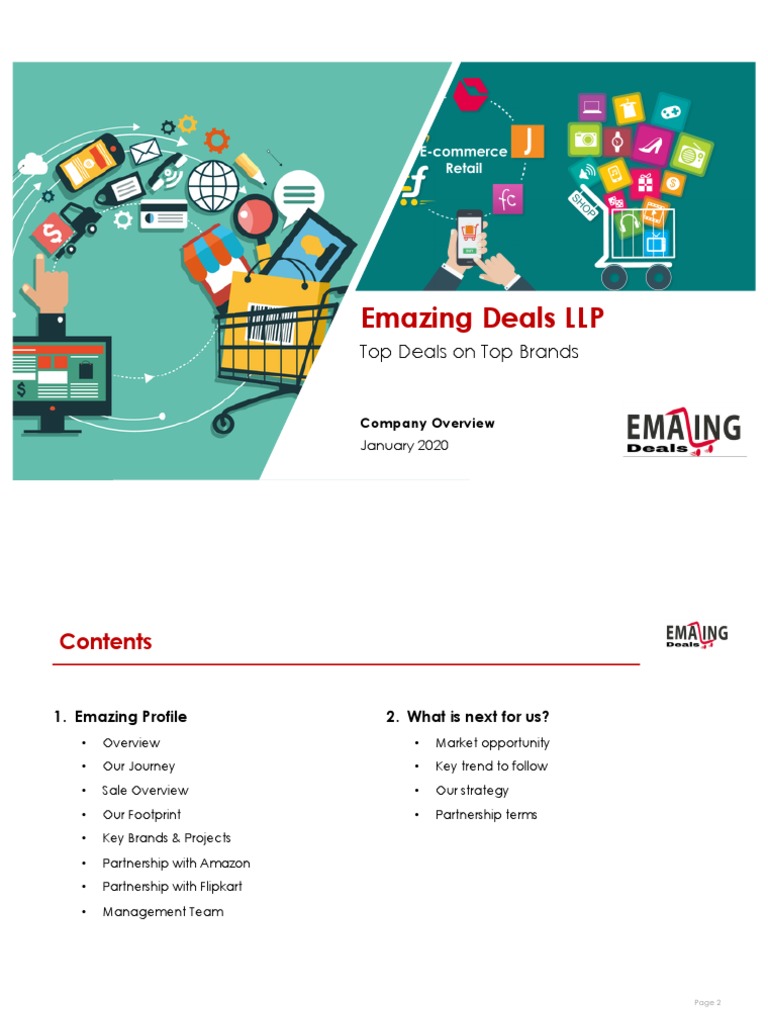 Emazing Deals: Growth and Innovations | PDF | E Commerce | Retail