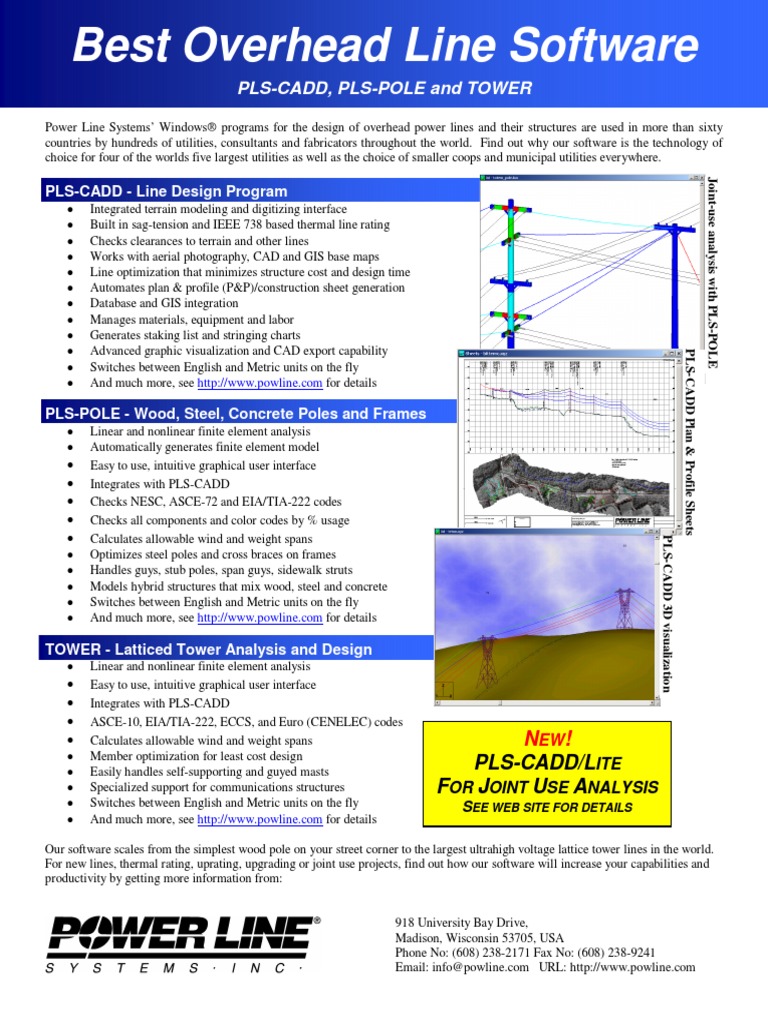 Best Overhead Line Software - Power Line PDF | PDF
