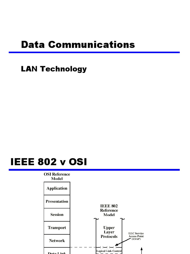 Data Communications: LAN Technology | PDF | Network Topology | Computer ...