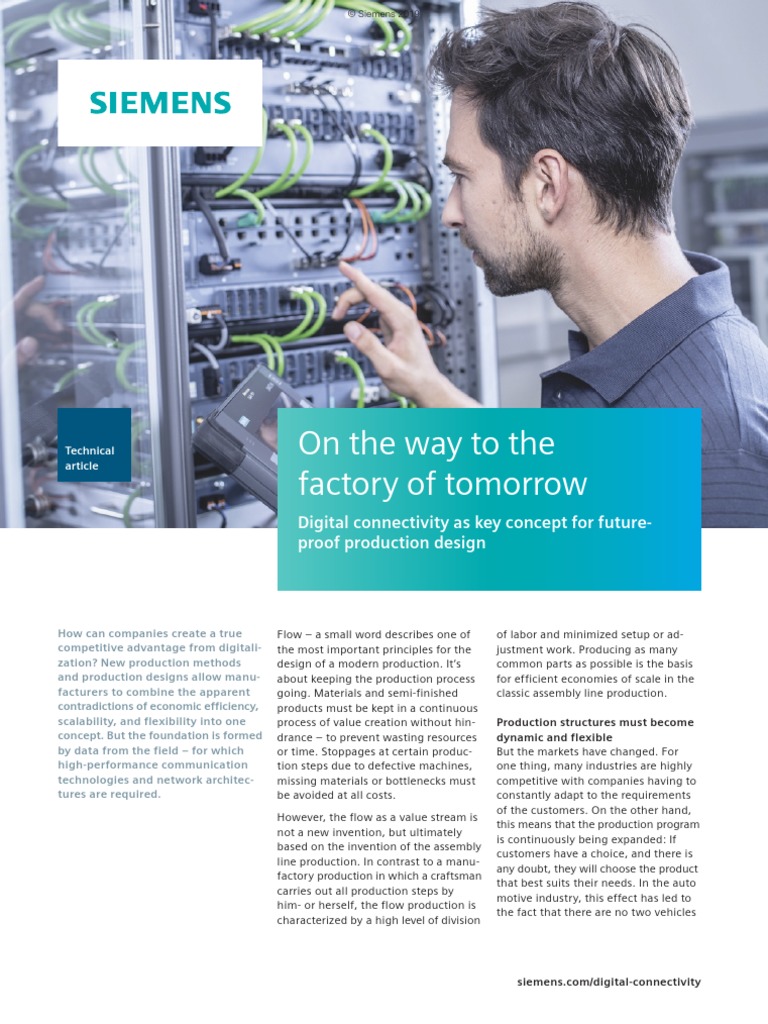 Digital Connectivity Factory of Tomorrow | Download Free PDF | Computer ...