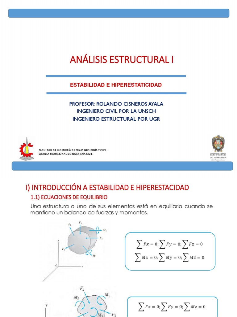 Estabilidad e Hiperestaticidad en Estructuras | PDF | Braguero ...