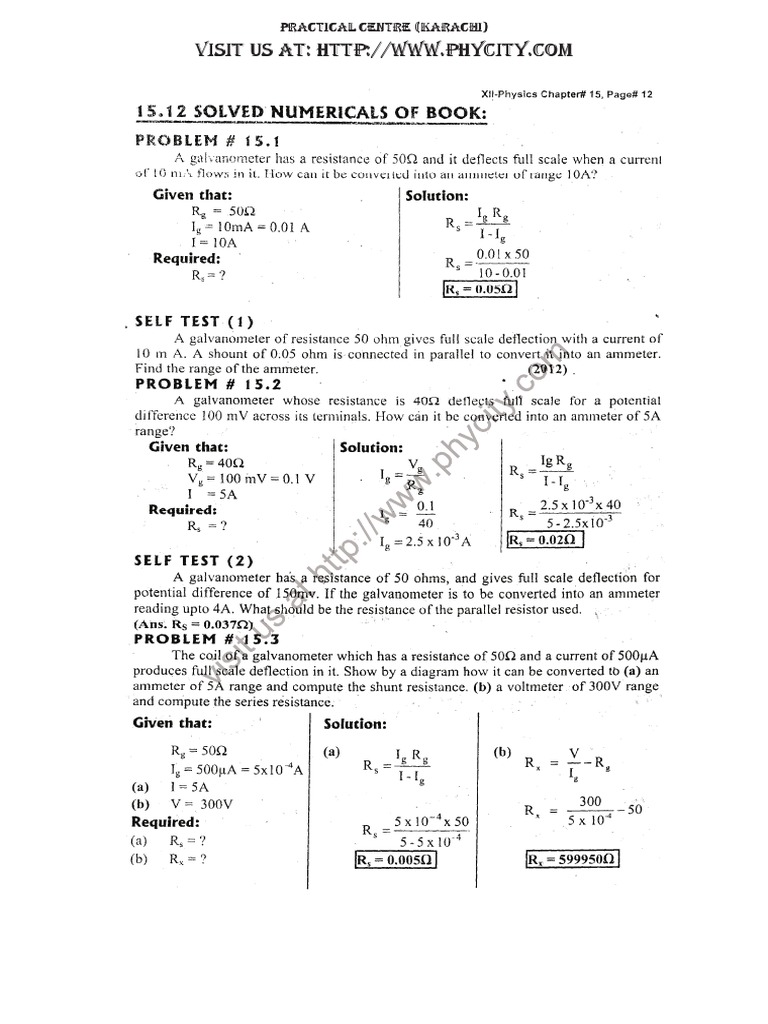 Numericals 15 PDF | PDF