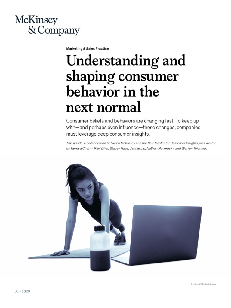 Understanding and Shaping Consumer Behavior in The Next Normal | PDF ...