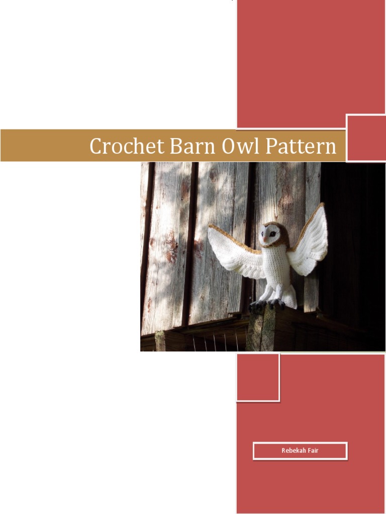 Crochet Barn Owl Pattern: Rebekah Fair Rebekah Fair | PDF | Crochet ...
