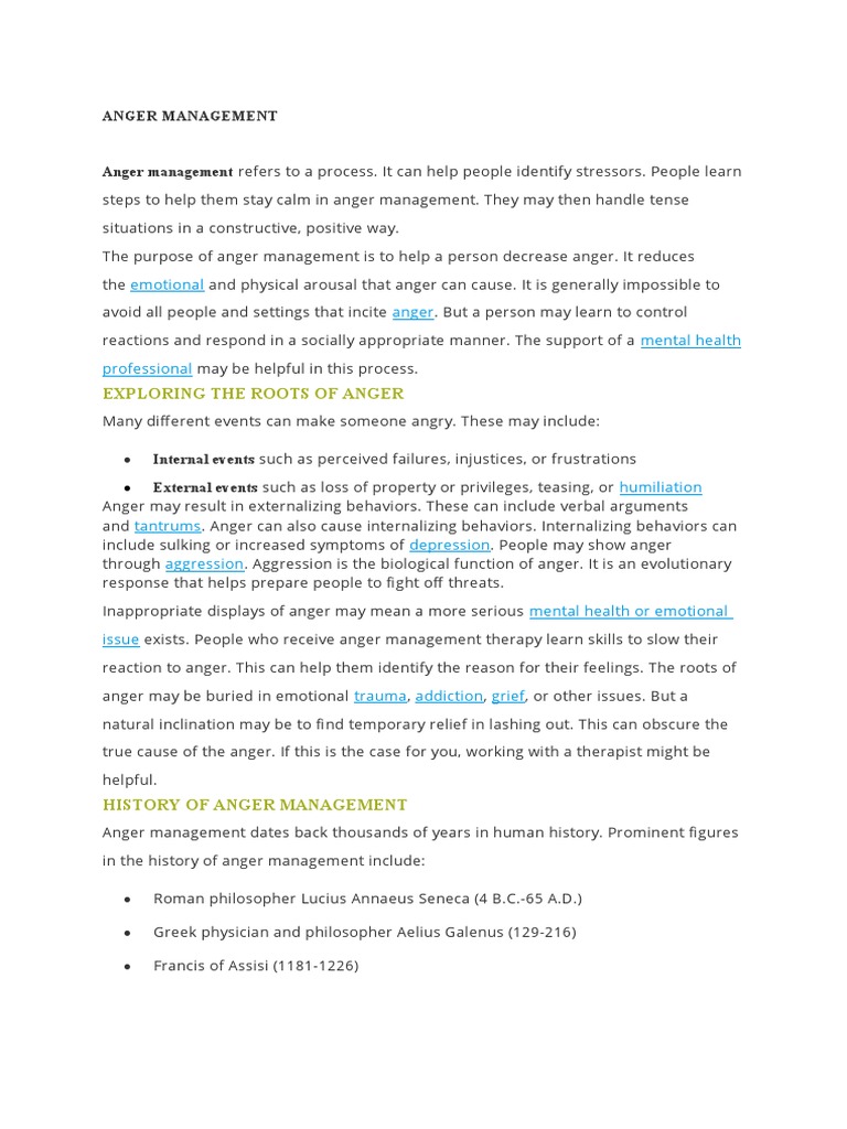 Exploring The Roots of Anger | PDF | Anger | Posttraumatic Stress Disorder