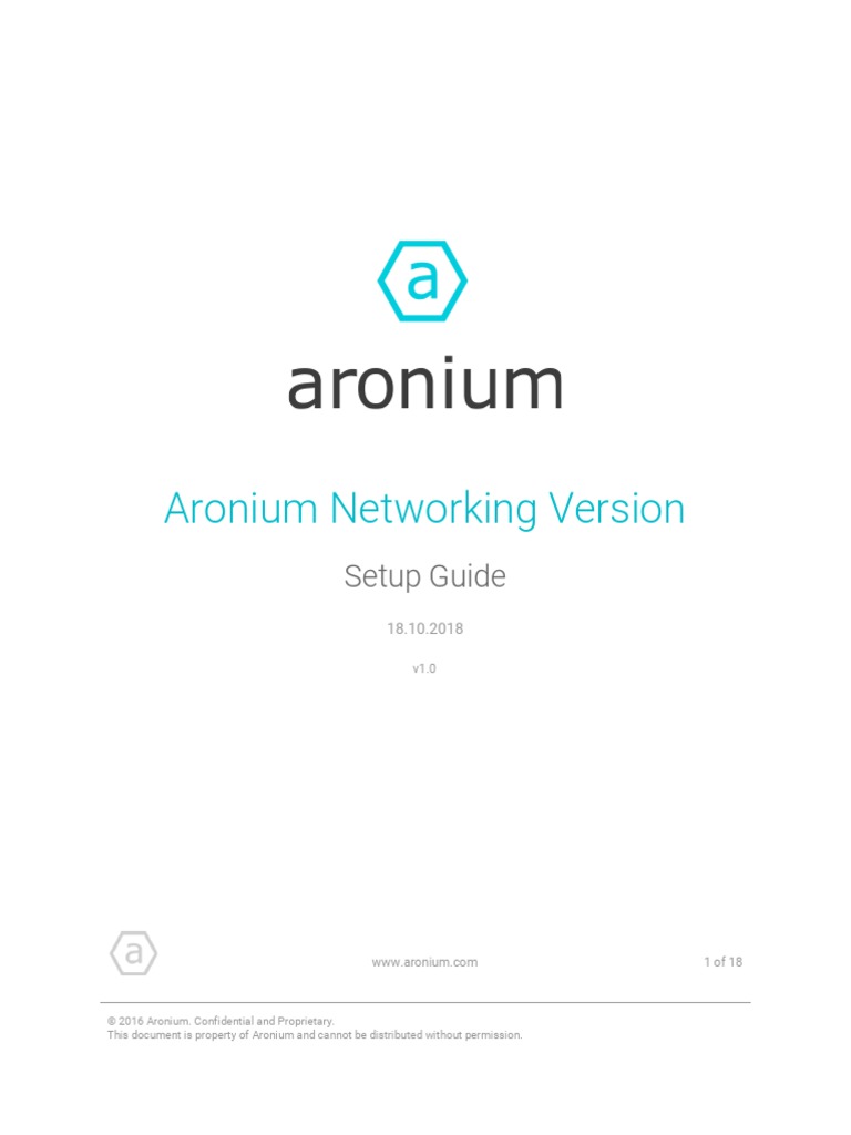 Aronium Networking Version: Setup Guide | PDF | Microsoft Sql Server | Databases