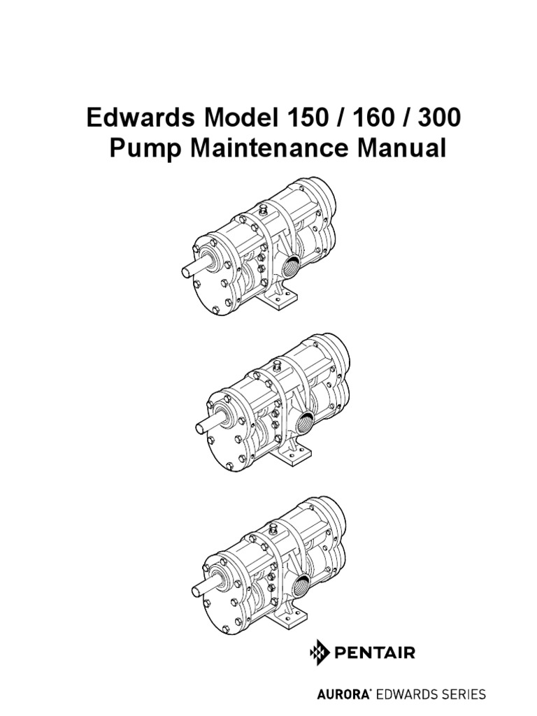 Pumps Edwards Model 150 160 300 Ed11008 | PDF | Bearing (Mechanical) | Pump