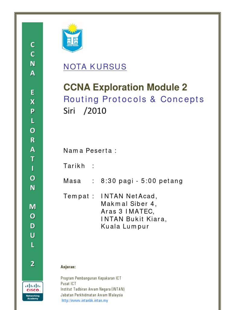 Nota CCNA Exp 2 - Routing Protocols and Concepts | PDF | Router (Computing) | Booting