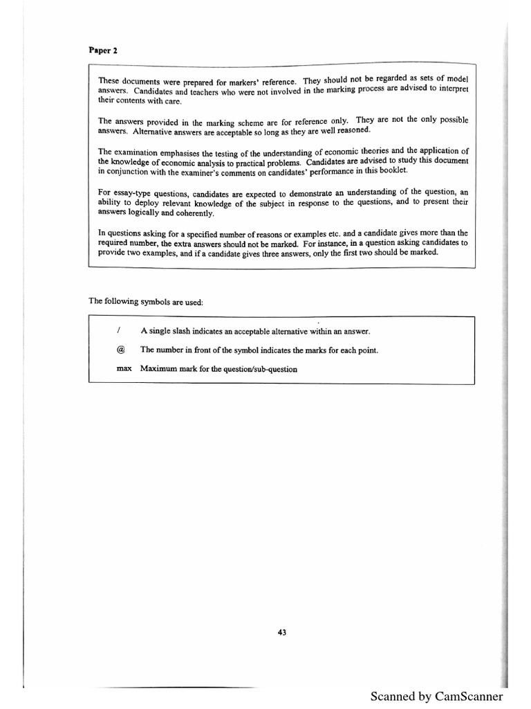 2018 Dse Econ Paper 2 Answers Pdf Pdf