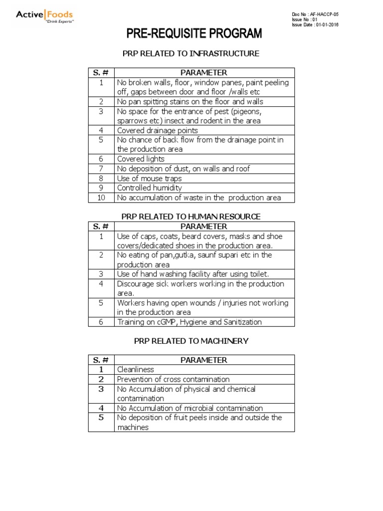 Facility Hygiene & Safety Checklist | PDF | Technology & Engineering