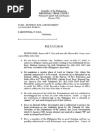 Template - Petition For Notarial Commission | PDF | Notary Public ...