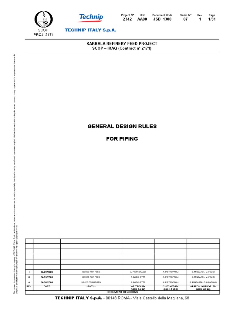 Pipeline Detail Design Data | PDF | Specification (Technical Standard ...