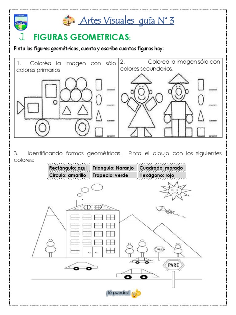 Arte Geométrico para Niños: Actividades Creativas | PDF | Métodos y ...