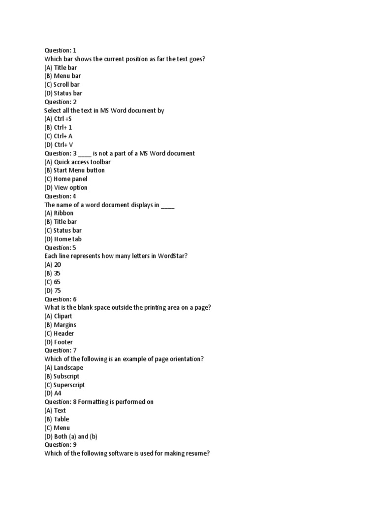 Test MS Word | PDF