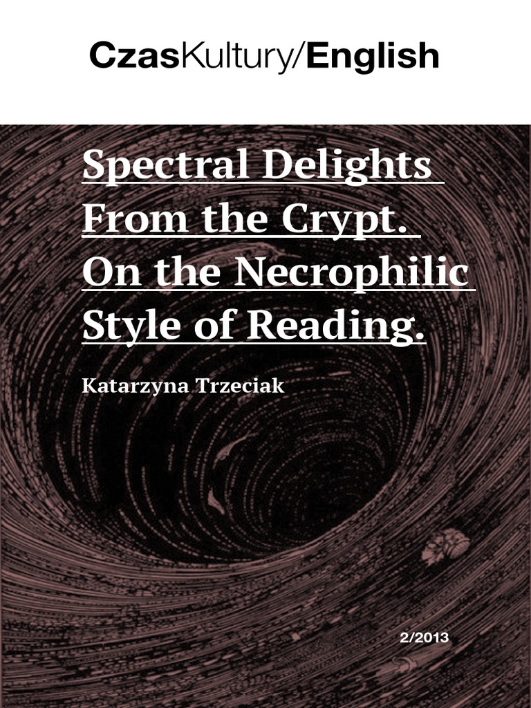 Spectral Delights From The Crypt. On The PDF | PDF | Jacques Derrida ...