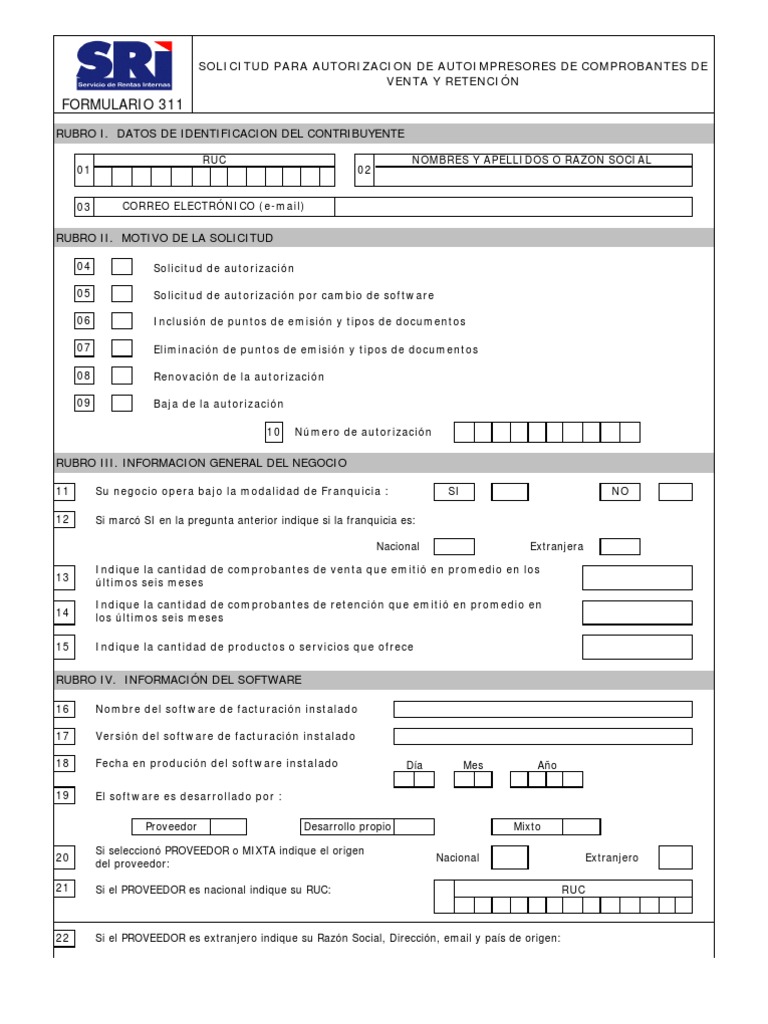 Solicitud de Timbrado Autoimpresor | PDF | Auditoría | Software