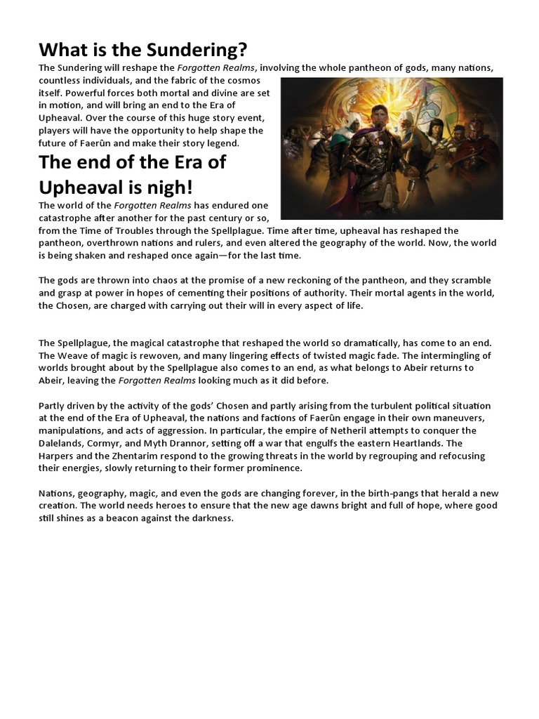 What Is The Sundering | PDF