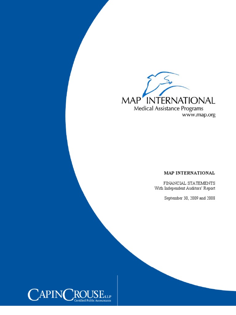 MAP Financial Statement 2009 | PDF | Finance & Money Management