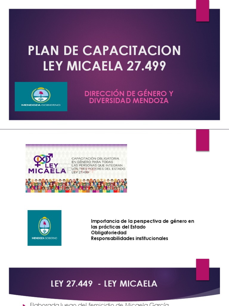 LEY MICAELA Normativas | PDF | La violencia contra las mujeres | Justicia