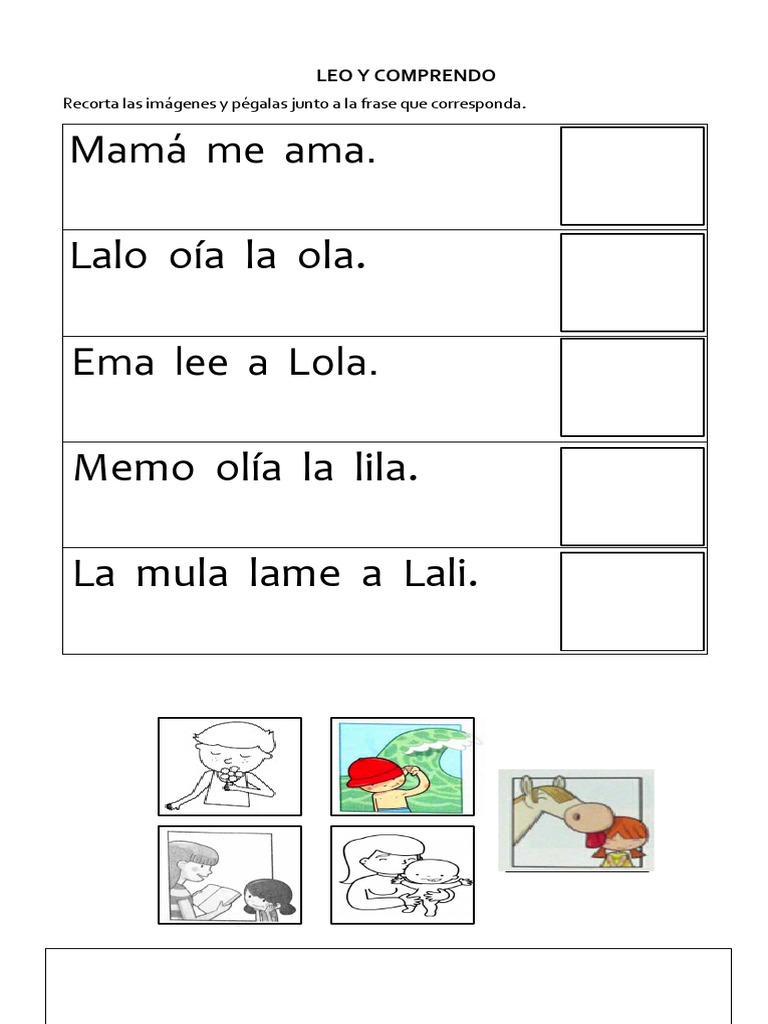 Letra L LEO Y COMPRENDO | PDF