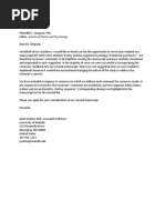 Submission: Revision Letter Example | PDF | Language Arts & Discipline